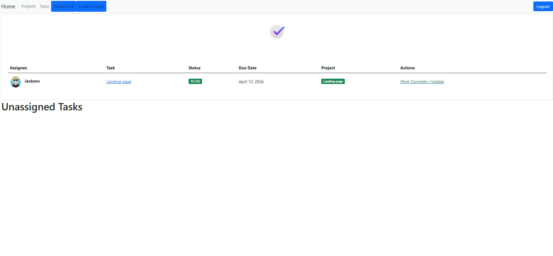 Project Management Application
